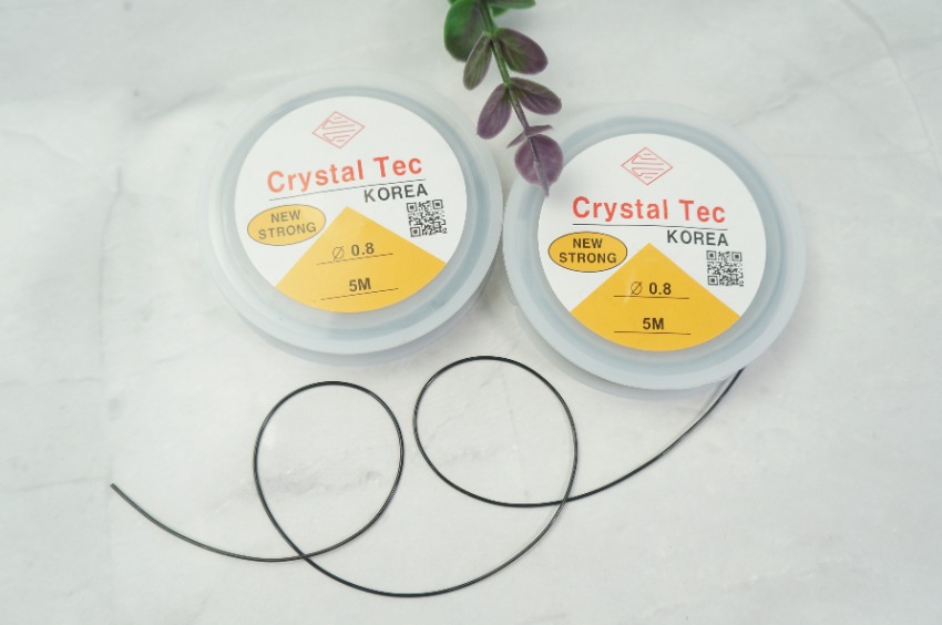 CLEAR ELASTIC CORD (Crystal Tec)