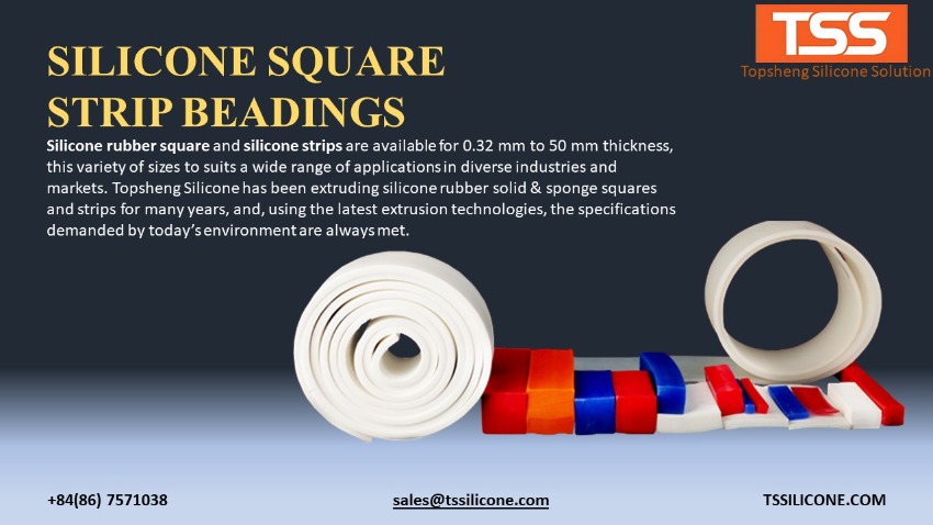 Silicone Square Strip Beadings